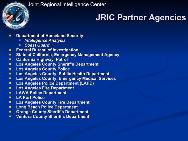 Dan Finkelstein - JRIC Border Patrol Presentation | PPT
