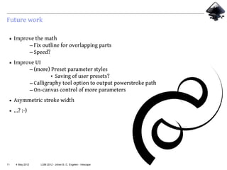 Powerstroke: variable stroke width in Inkscape | PPT