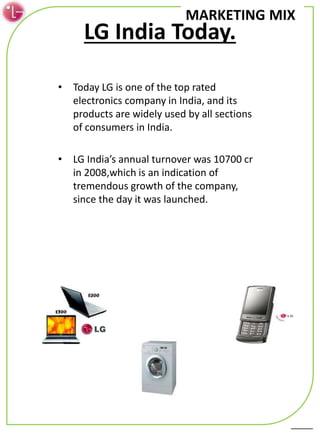 Lg marketing mix | PPTX