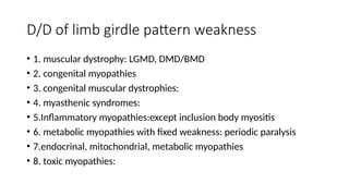 LGMD WEAKNESS PATTERN.pptx by sms medical college jaipur | PPTX