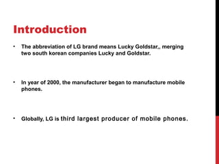 Lg mobile | PPT