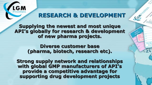 LGM Pharma - Active Pharmaceutical Ingredient Supplier