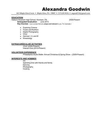 L goodwin, resume, 5 r | PDF