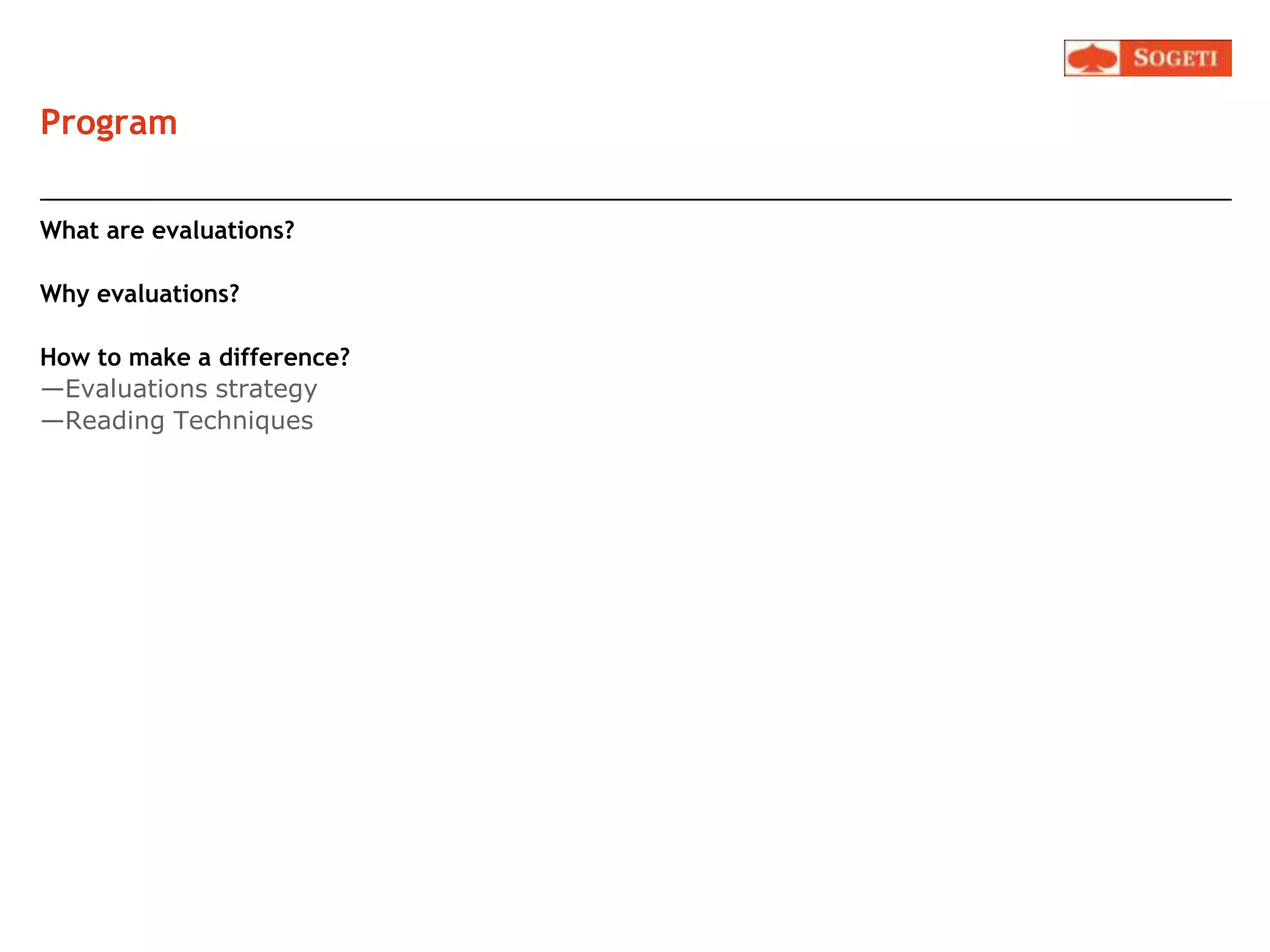 Make a difference with Evaluations | PPTX