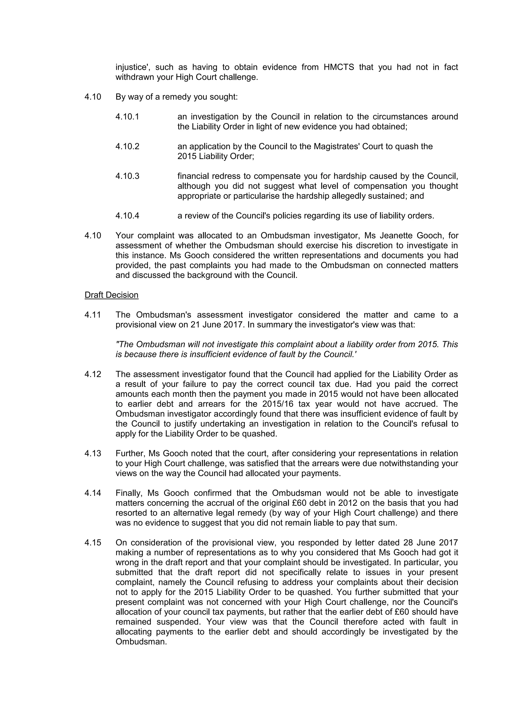 Lgo response to judicial review pre action | PDF