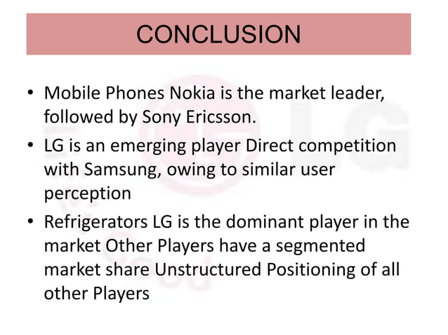 Lg presentation (1) | PPTX | Manufacturing Industry | Industries
