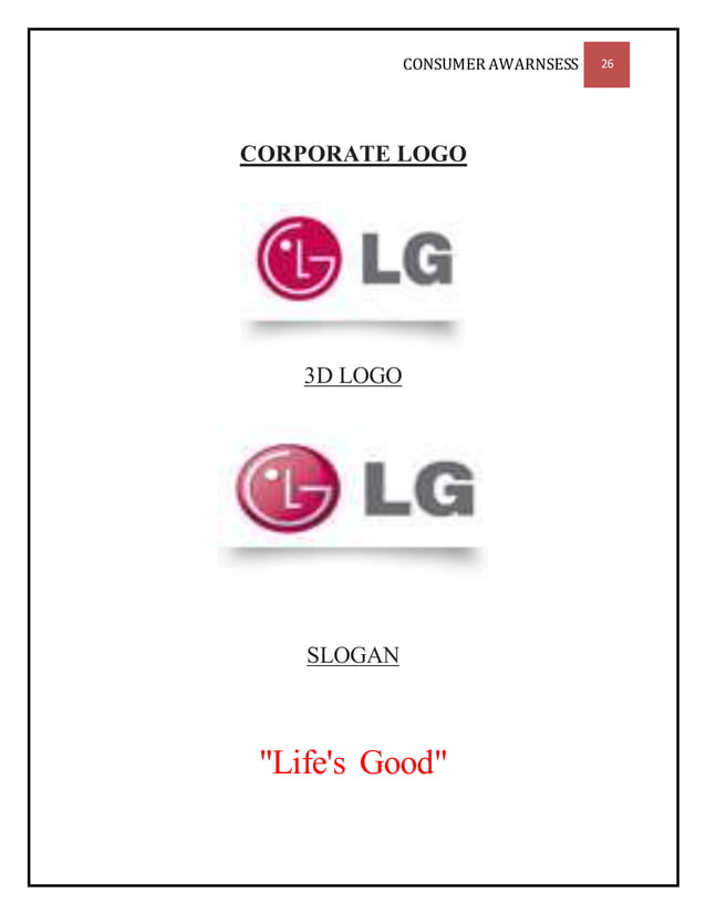 Lg project new | DOCX | Consumer Electronics | Technology & Computing