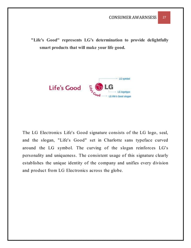 Lg project new | DOCX | Consumer Electronics | Technology & Computing