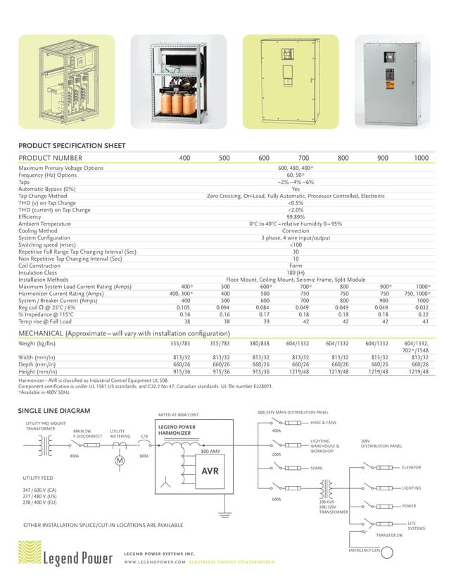 Legend Power Technical Brochure | PDF