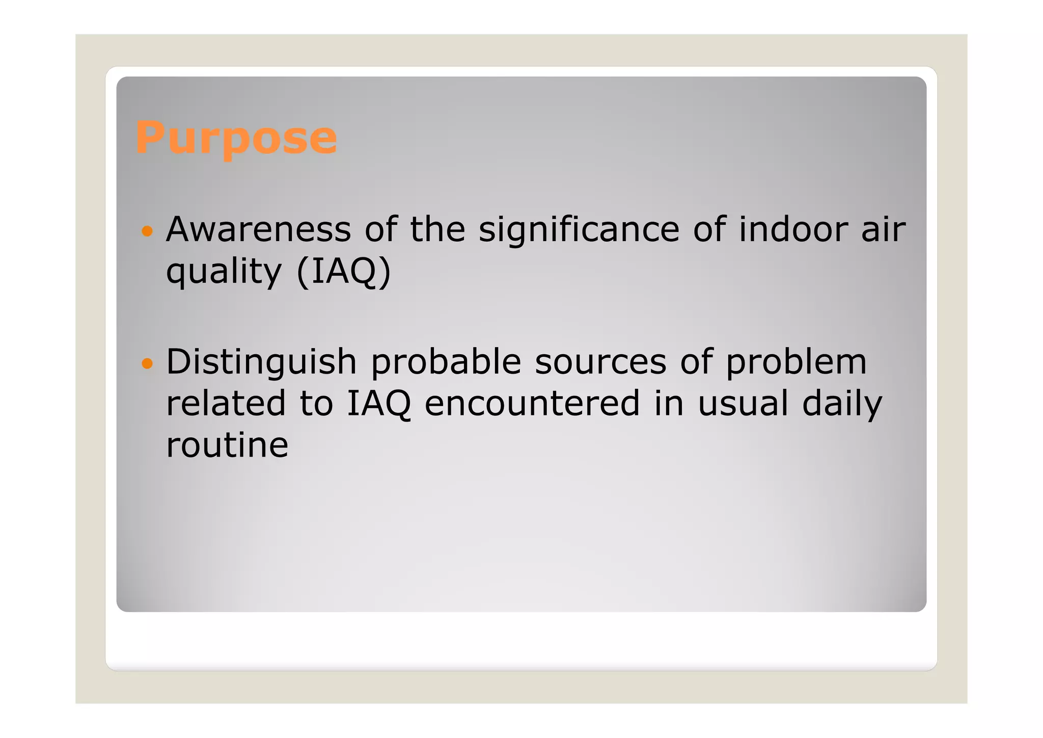 Indoor Air Quality in the Philippines (Air Pollution and Worker Safety ...