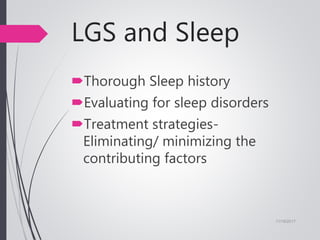 LGS and Sleep | PPTX