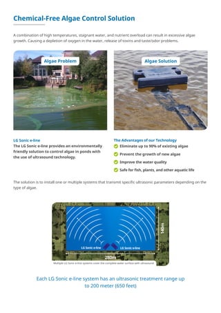 Control Algae in Pond with the LG Sonic e-line | PDF