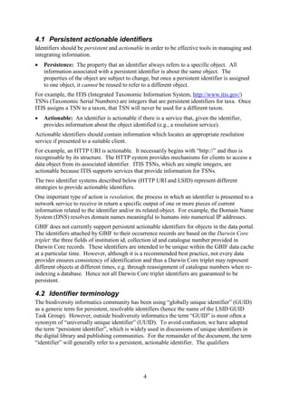 Adoption of Persistent Identifiers for Biodiversity Informatics | PDF ...