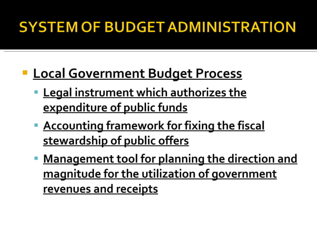 Lgu budgeting process | PPT
