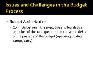 Lgu budgeting process | PPT
