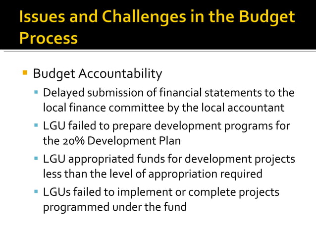 Lgu budgeting process | PPT
