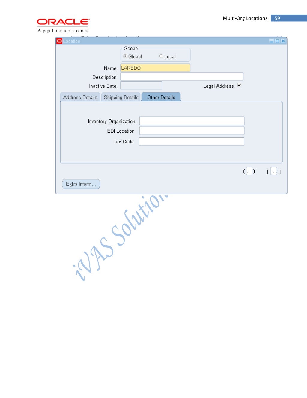 Oracle R12 Multi org ivas
