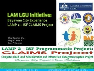 LGU-led LAM Initiative of Bayawan City, Philippines | PPT