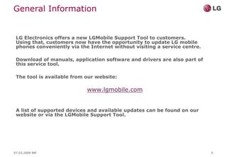LG User Guide Upgrade Tool | PPT