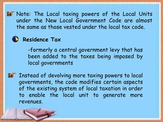 LGUs revenue raising powers | PPTX