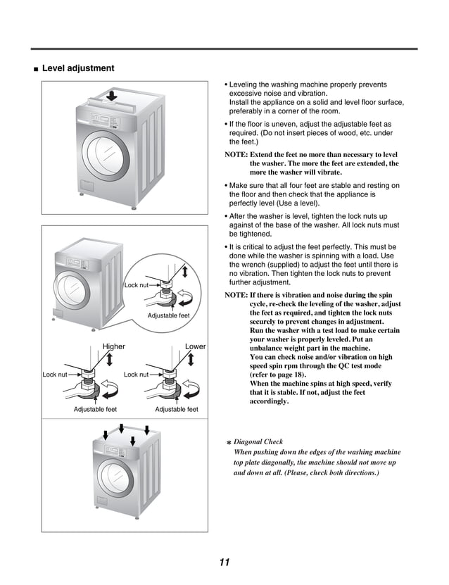 LG Commercial Washing Machine User Manual | PDF | Home Appliances ...