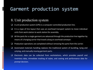 Garment production | PPTX