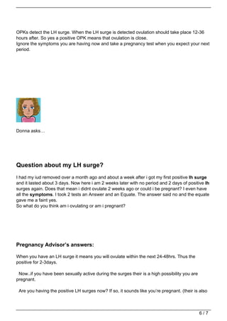 Lh Surge Symptoms | PDF