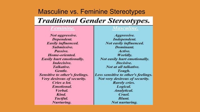 Gender role stereotyping | PPTX