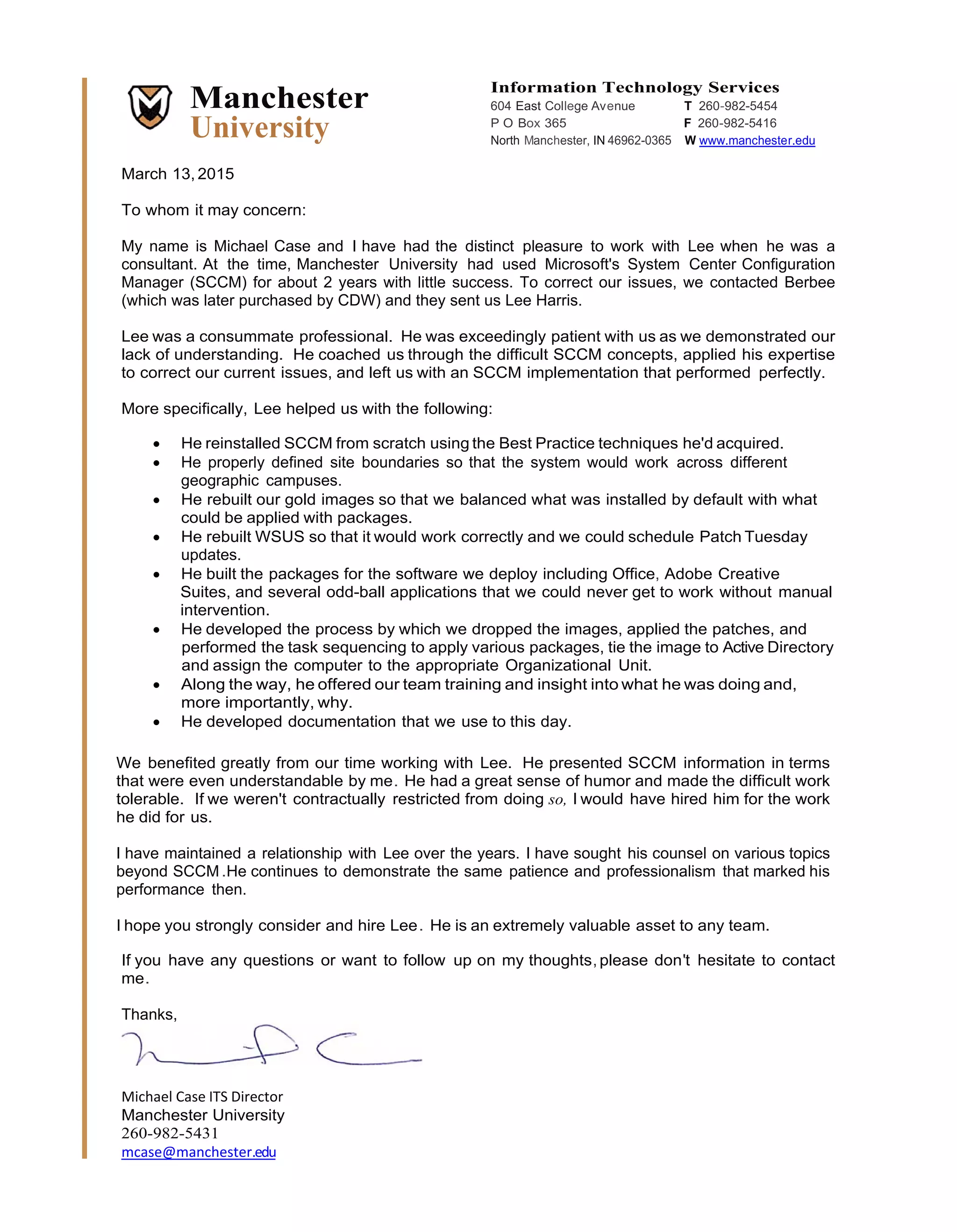 Reference Letter | PDF