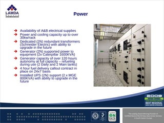 Athens1 Data Center -Technical Presentation 2009 | PPT
