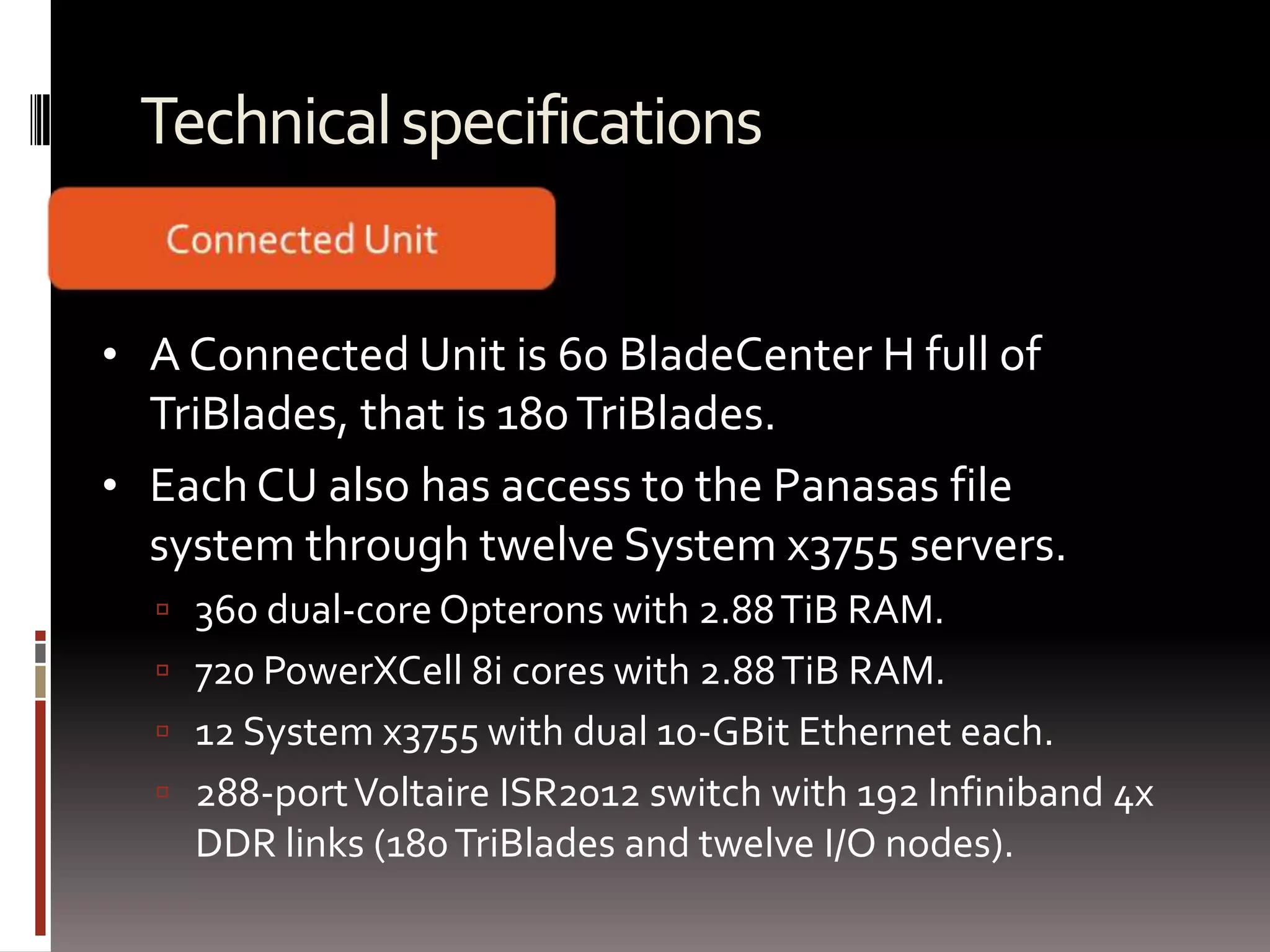 IBM RoadRunner Architecture | PPTX | Operating Systems | Computer ...