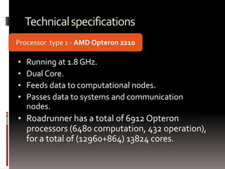 IBM RoadRunner Architecture | PPTX | Operating Systems | Computer ...
