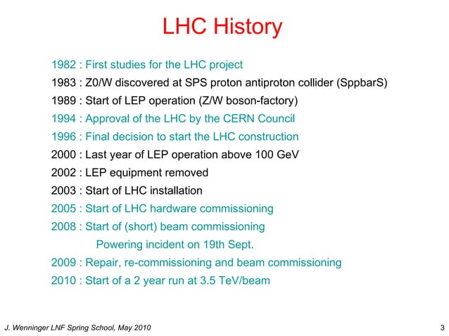 Lhc construction & operation | PPT | Physics | Science