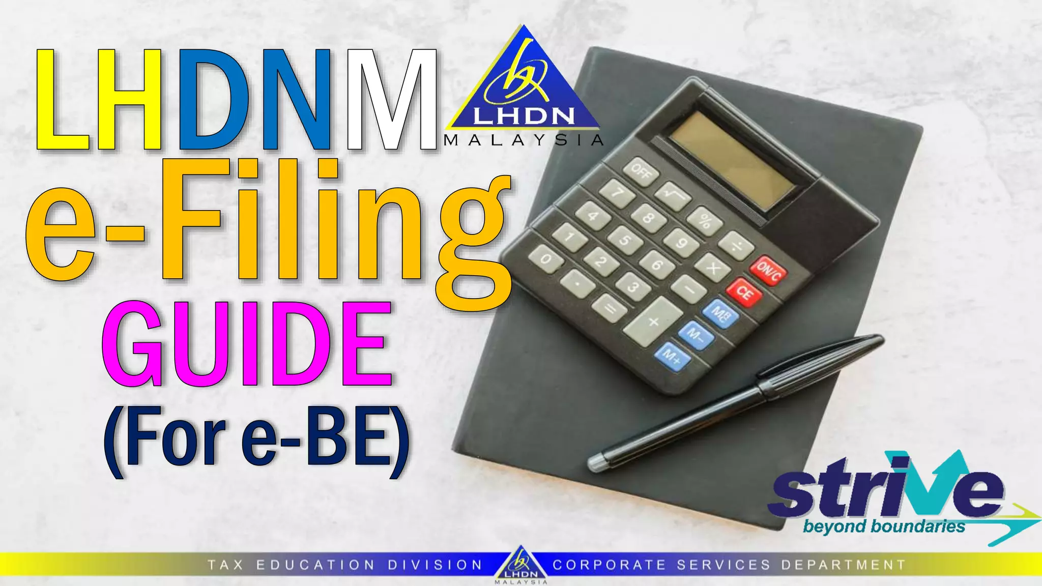 Lhdn e-filing guide for e-Be | PDF