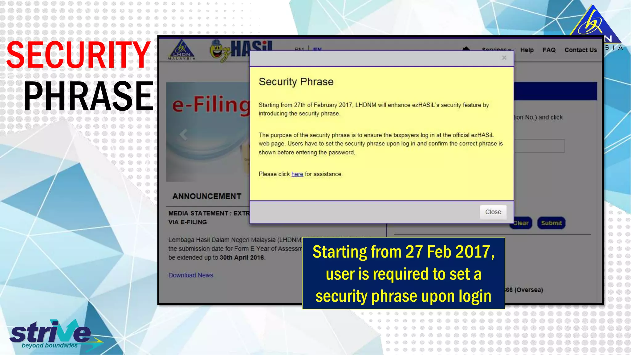 Lhdn e-filing guide for e-Be | PDF