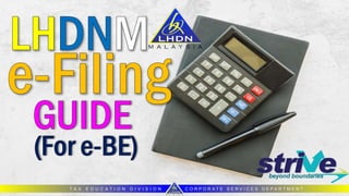 Lhdn e-filing guide for e-Be | PDF