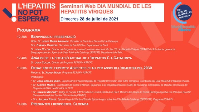 L'hepatitis no pot esperar dia mundial de les hepatitis | PPT