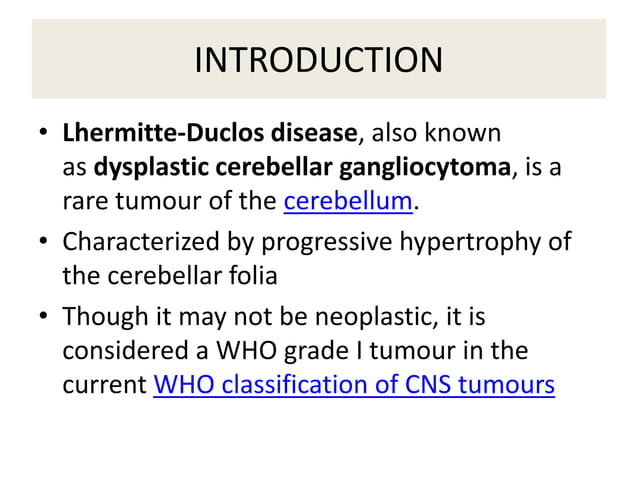 Lhermitte Duclos Disease Radiology ll Dysplastic cerebellar ...