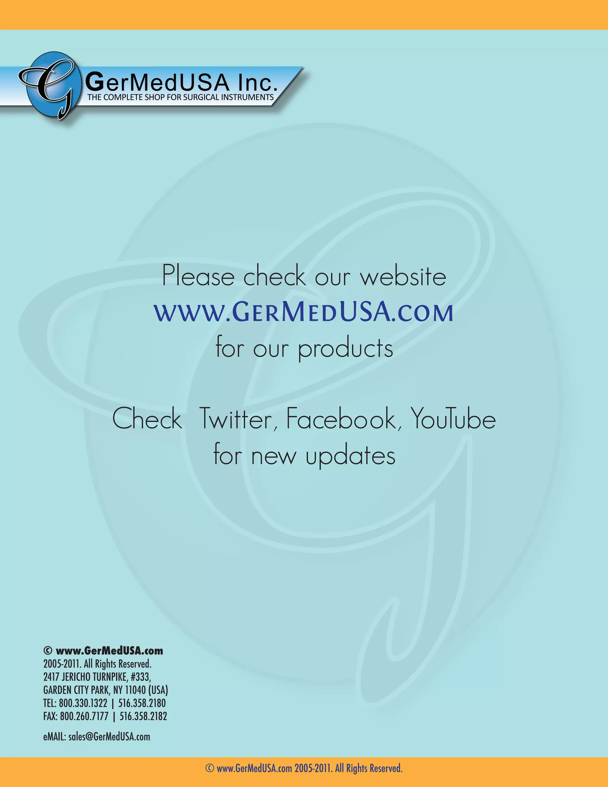 Left Hand Surgical Instruments from GermedUSA | PDF