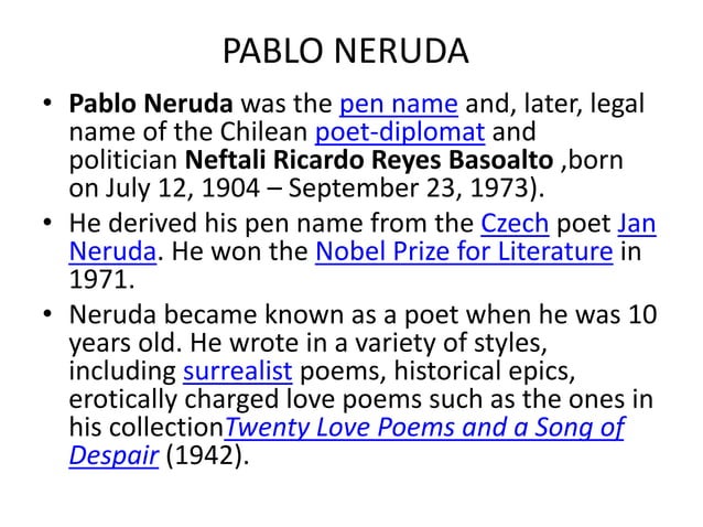 Keeping quiet- Pablo Neruda | PPTX