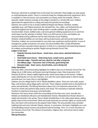 Lho Gaon- A Spiritual Village on Manaslu Circuit Trek.docx