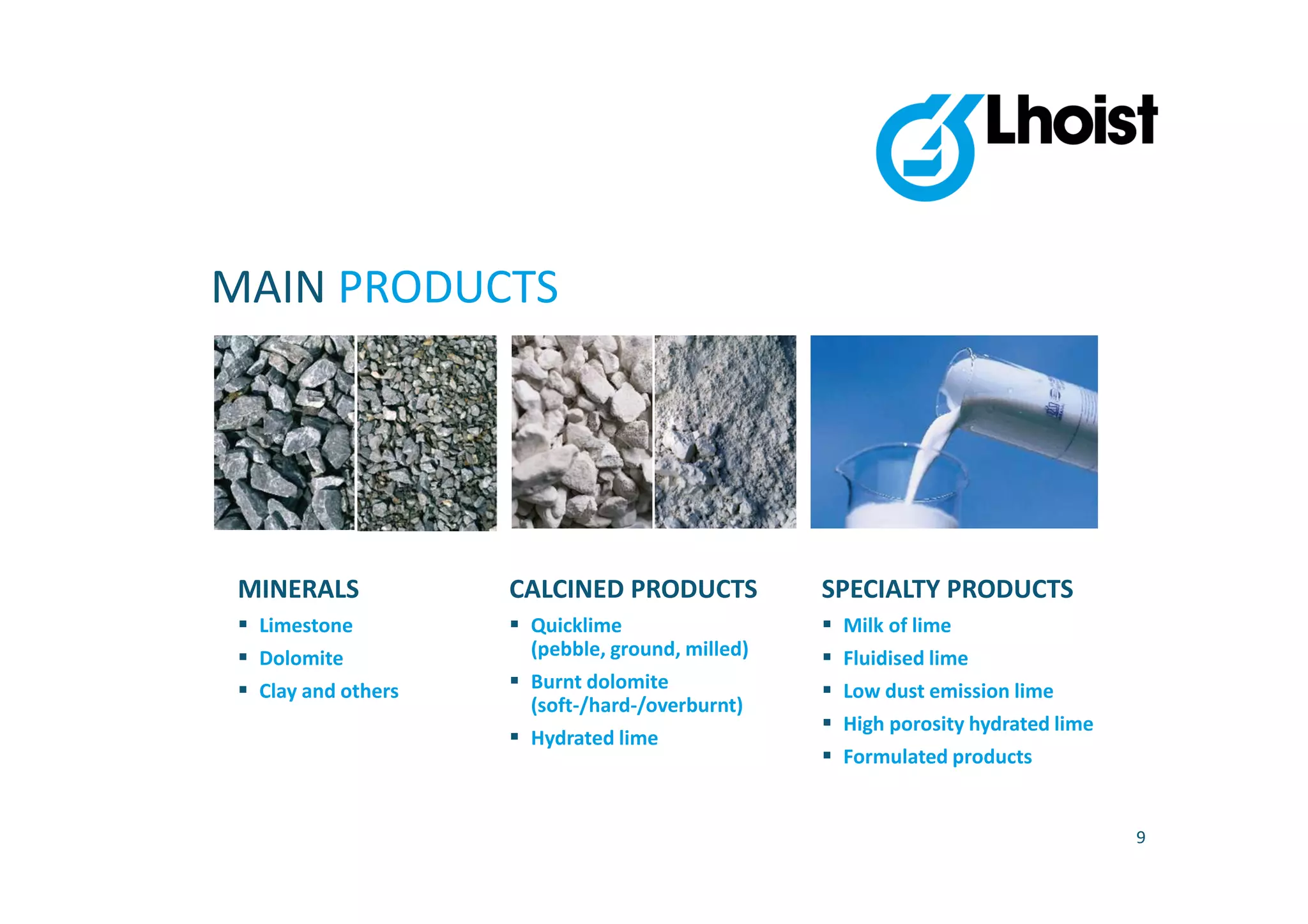 Lhoist group presentation 2015 | PDF
