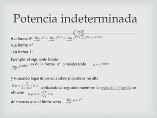 Matematica 1 - Formas Indeterminadas - Lhopital | PPTX