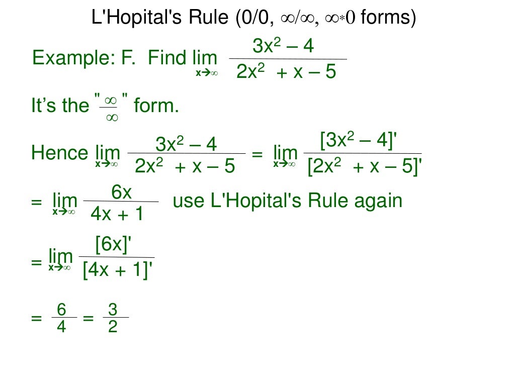 L'Hopital's rule i