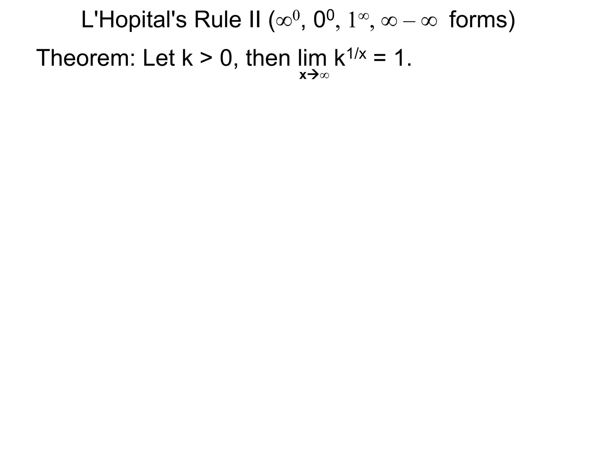 L'hopital rule ii | PPT