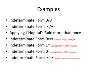 L hopitals rule | PPTX