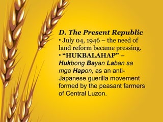 AGRARIAN REFORM 413 | PPT