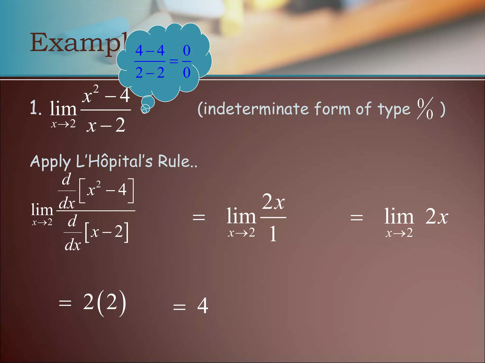 L' Hopital rule in calculas | PPTX