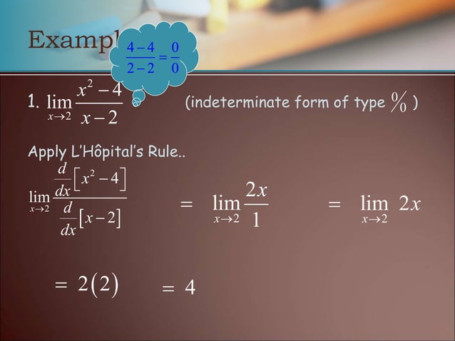 L' Hopital rule in calculas | PPTX | Physics | Science