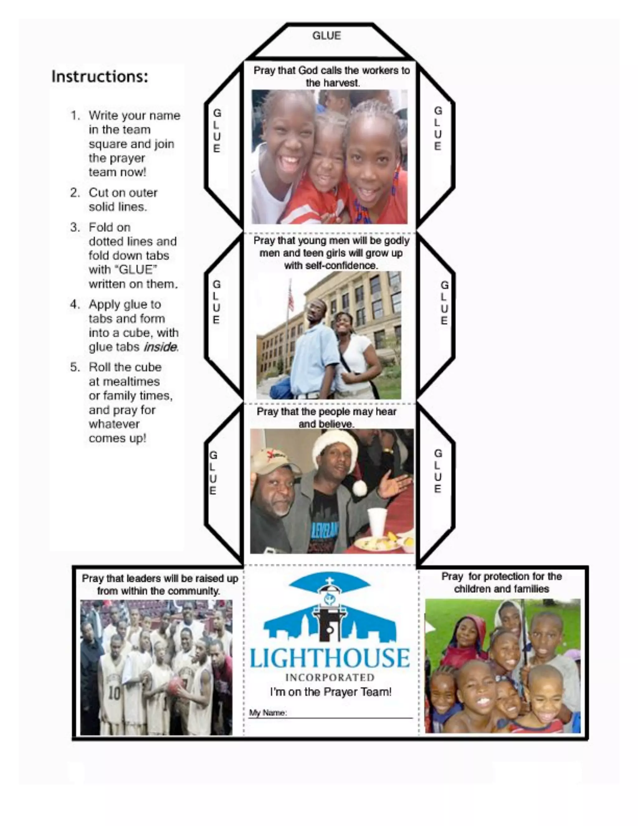 Lighthouse Inc. Prayer Cube | PDF